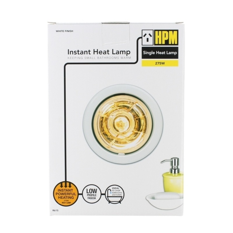 Buy HPM Single Heat Lamp White 275w - R615 - MyDeal