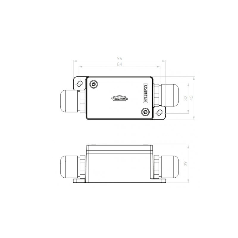 Buy Trader HYJBIP3T - Junction Box IP56 with 3 Fixed Terminals - Hyena ...