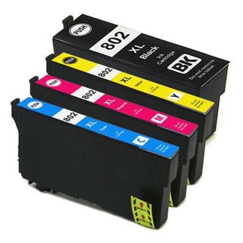 Buy 4x 802XL Ink Cartridge Compatible For Epson WorkForce Pro WF-4720 ...