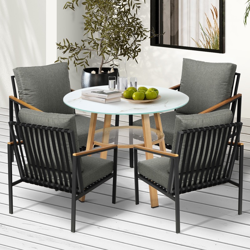 Buy Livsip Outdoor Patio Setting Furniture Lounge Bistro Dining Set 4 ...