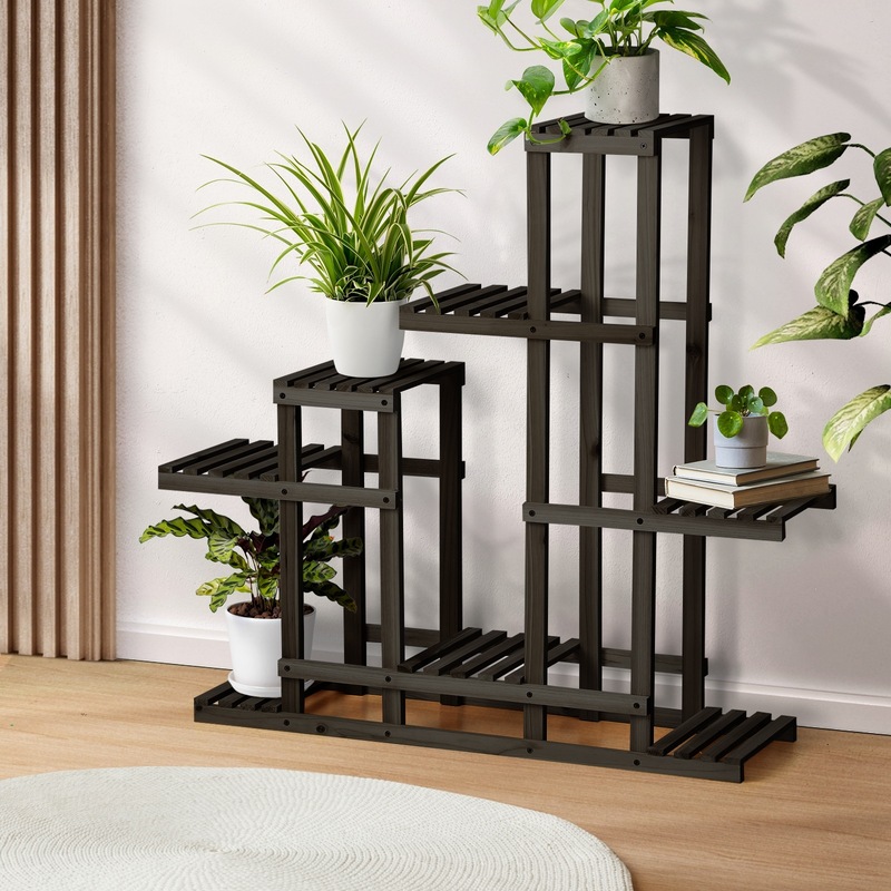 Buy Livsip Plant Stand Garden Planter Wooden Flower Pot Rack Shelving ...