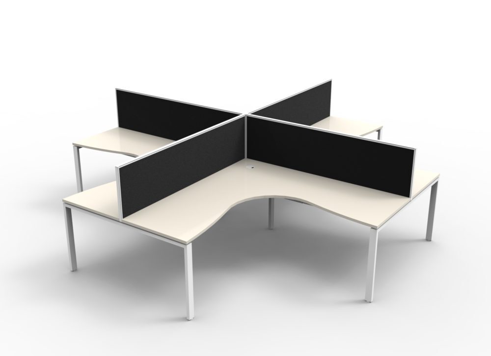 Buy RAPIDLINE RAPID INFINITY PROFILE LEG CORNER WORKSTATION W1800 x ...