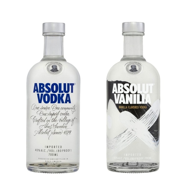 Buy Absolut Vodka Original & Vanilia Bundle (2 x 700mL) - MyDeal Australia