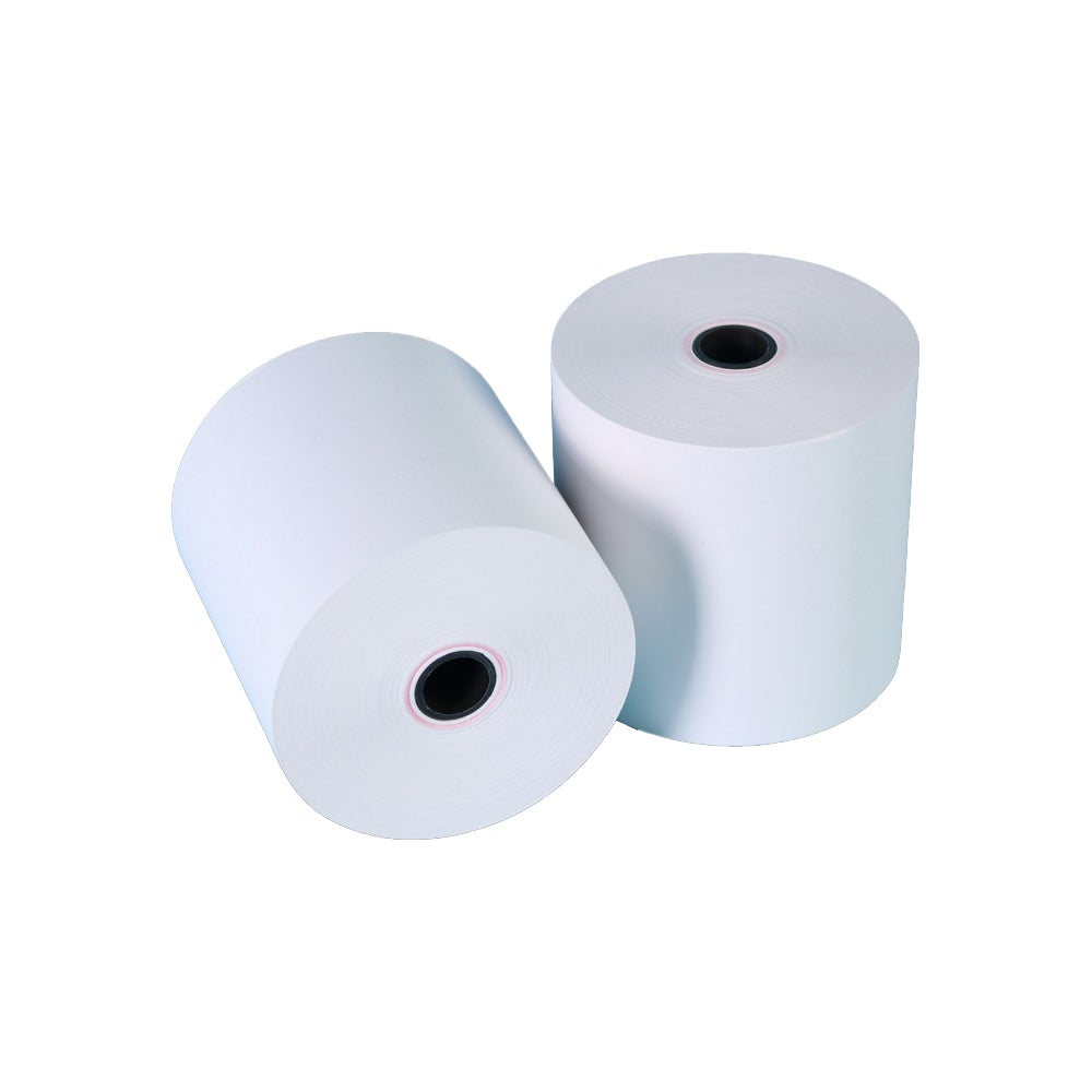 Buy 50 Rolls 75x75mm 1 Ply White Bond Paper Cash Register Receipt Rolls ...