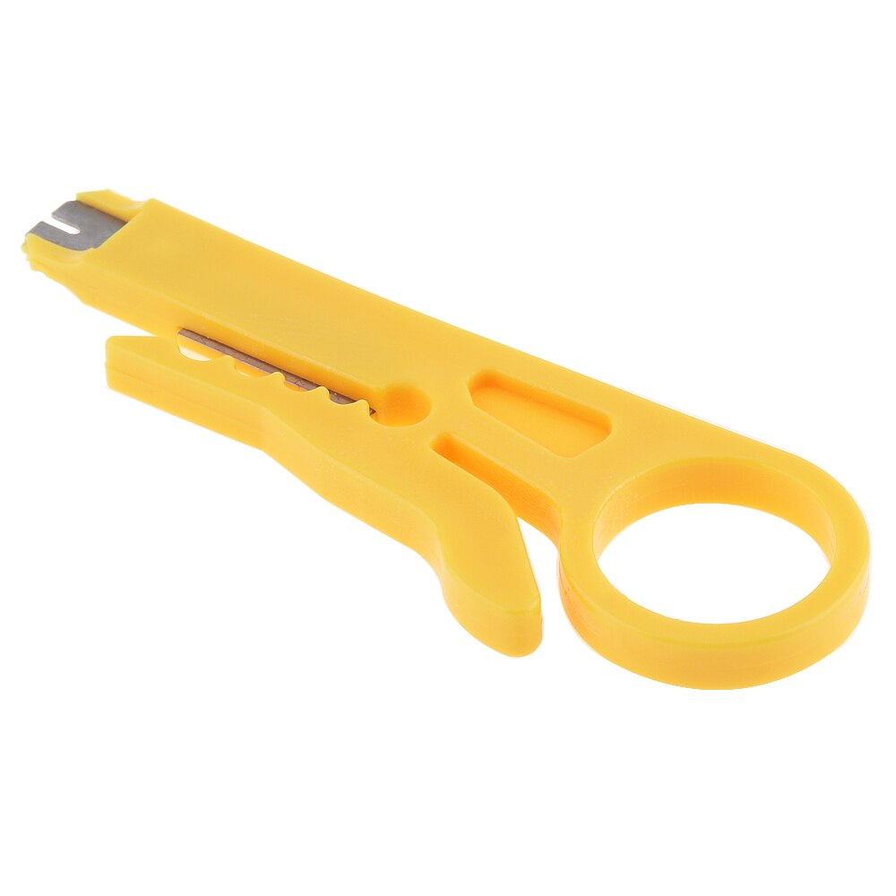 Buy Mini Portable Yellow Wire Stripper Crimper Pliers with Ring ...