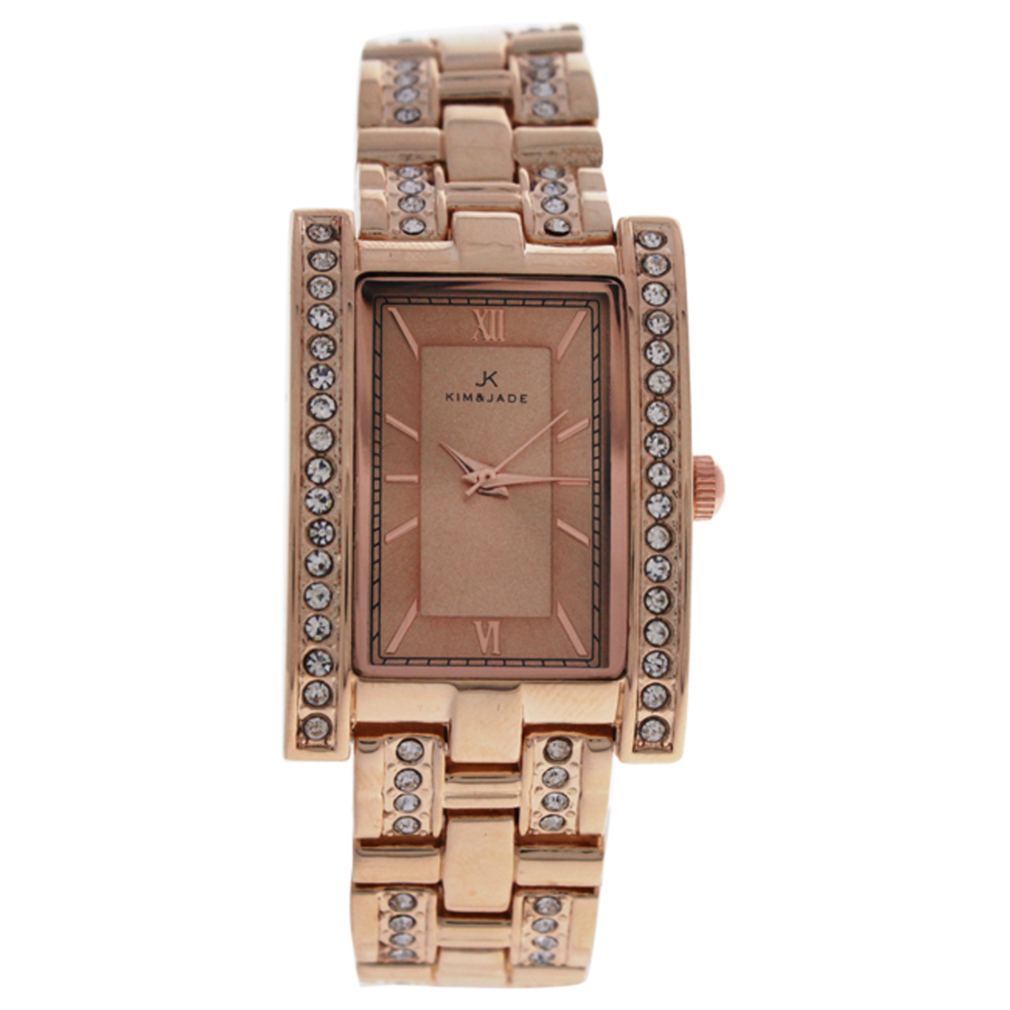 Buy 2060L-GPGP Rose Gold Stainless Steel Bracelet Watch by Kim & Jade ...