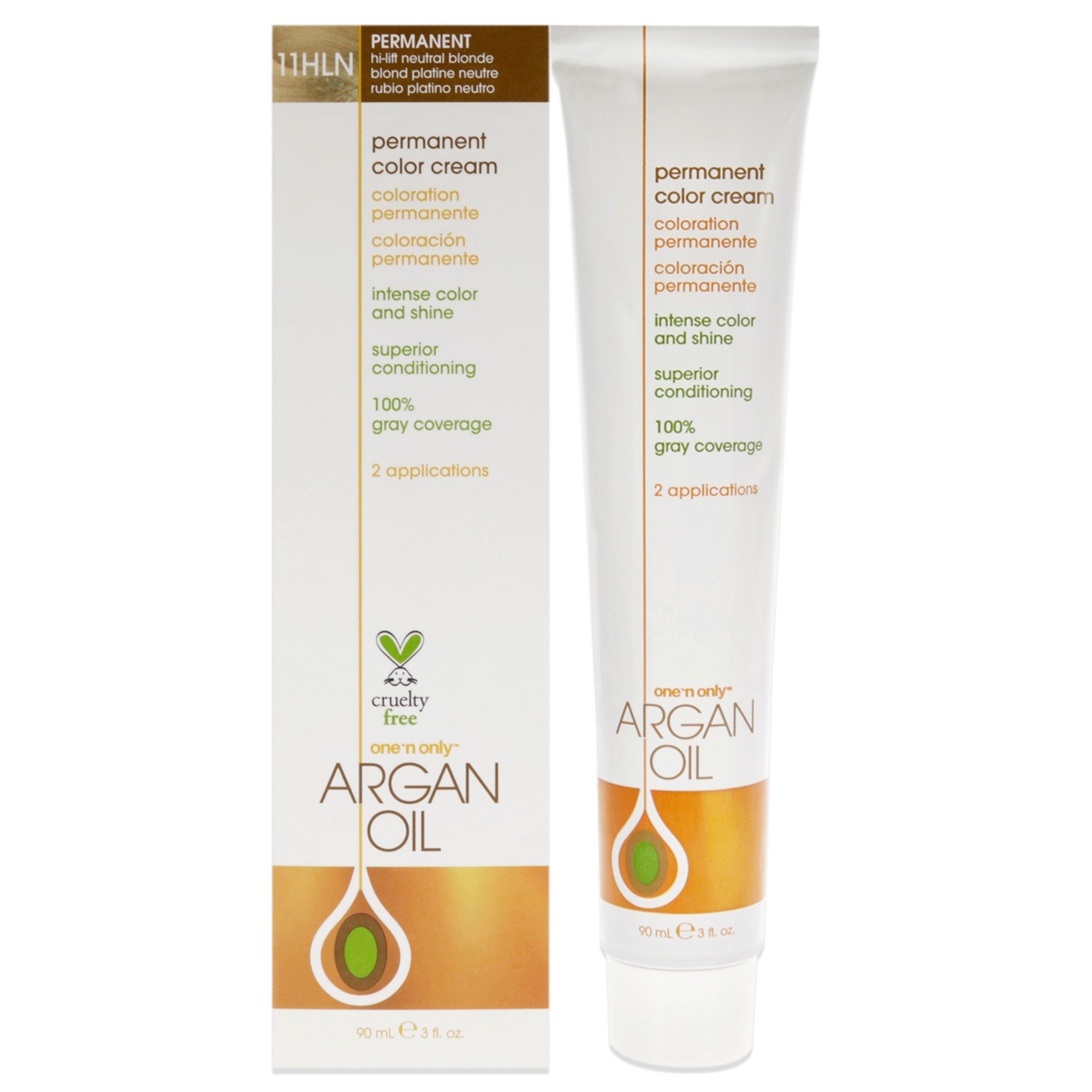 Buy Argan Oil Permanent Color Cream - 11HLN Hi-Lift Neutral Blonde by ...