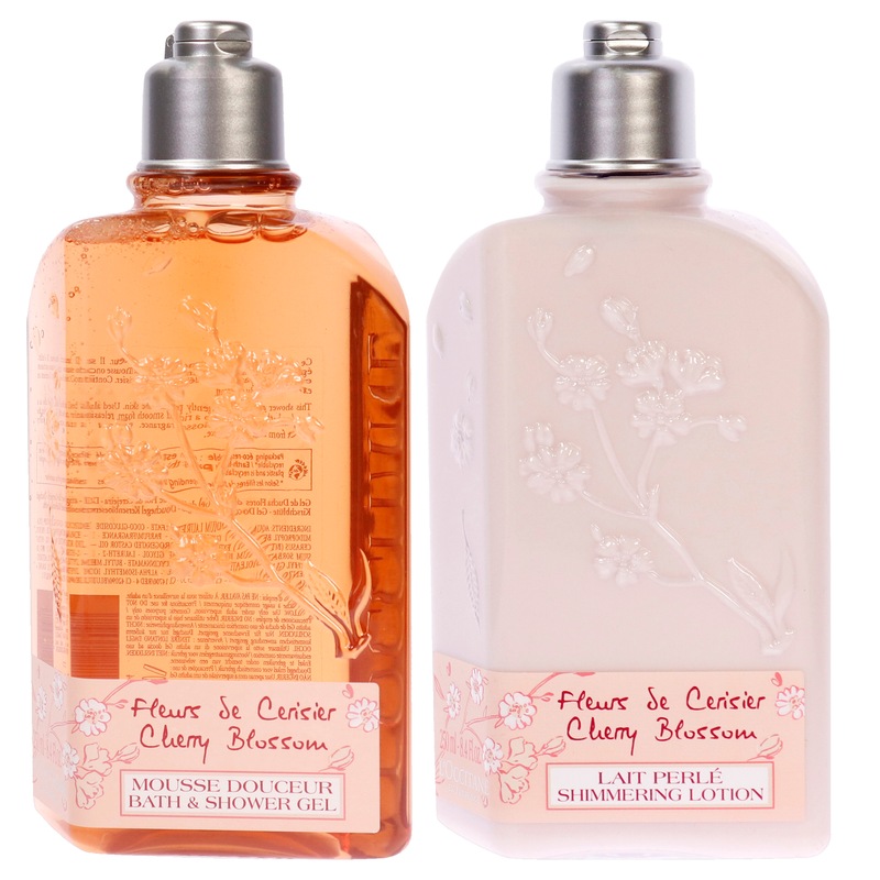 Buy Cherry Blossom Bath Shower Ge and Body Lotion Kit by LOccitane for ...