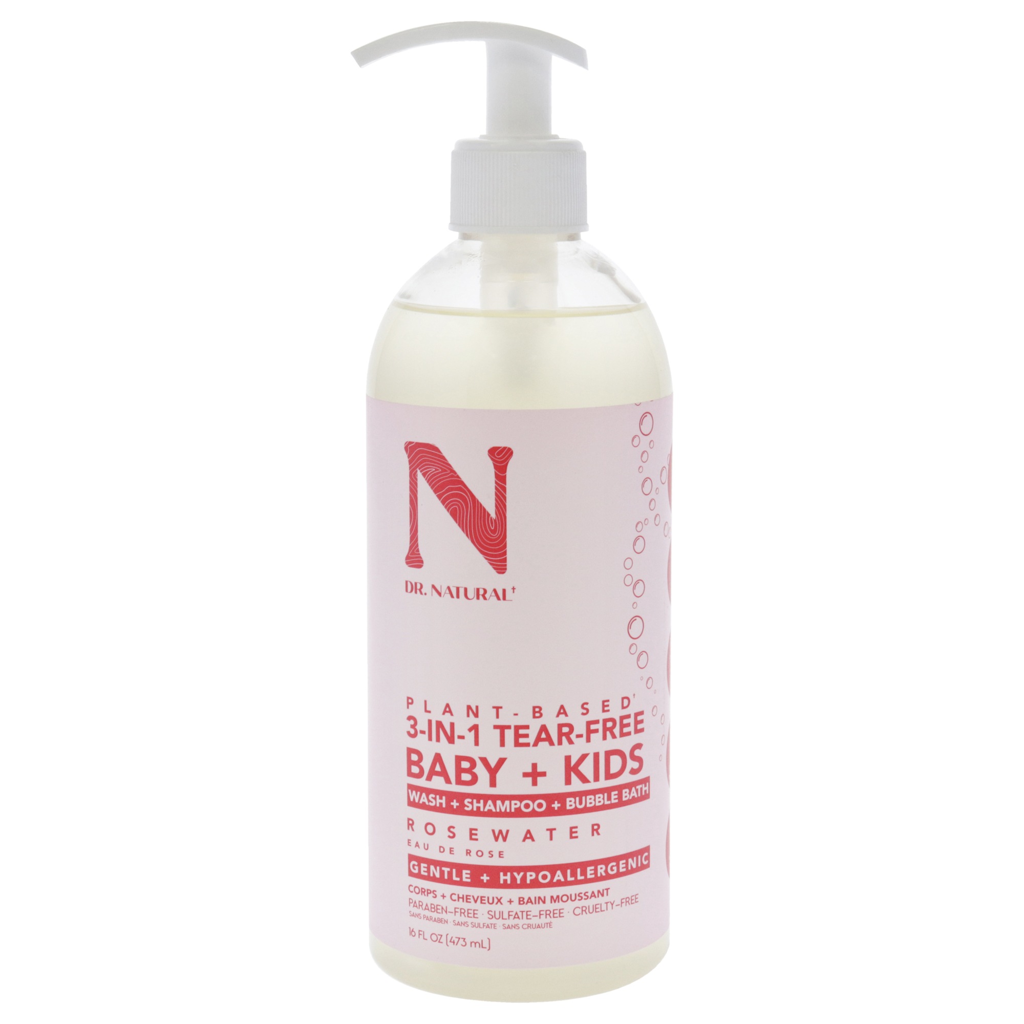 Buy Dr. Natural 3-in-1 Tear-Free Baby Plus Kids Soap - Rosewater For ...