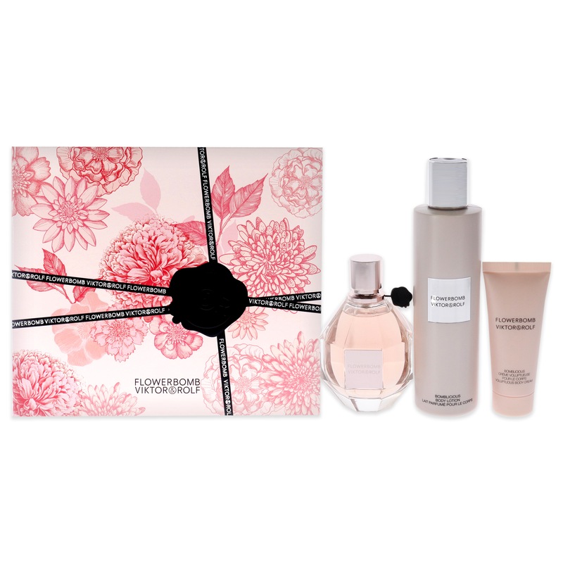 Buy Flowerbomb by Viktor and Rolf for Women - 3 Pc Gift Set 3.4oz EDP ...