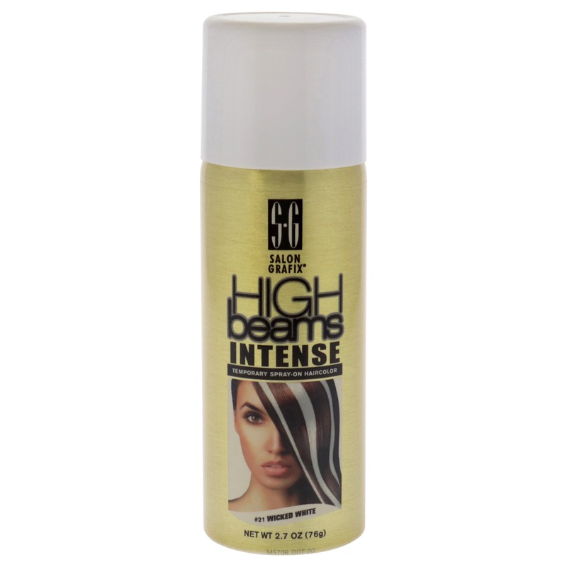 Buy High Beams Intense Temporary Spray - 21 Wicked White by Salon Grafix for Unisex - 2.7 oz ...