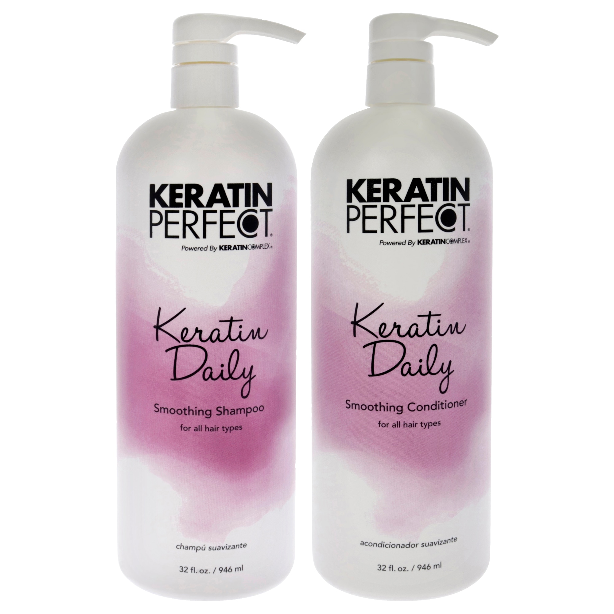 Buy Keratin Daily Shampoo and Conditioner Kit by Keratin Perfect for ...