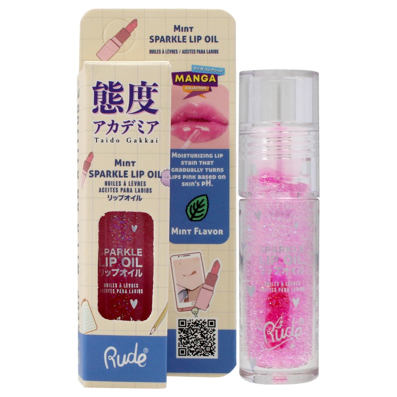 Buy Manga Collection Manga Sparkle Lip Oil - Mint by Rude Cosmetics for ...