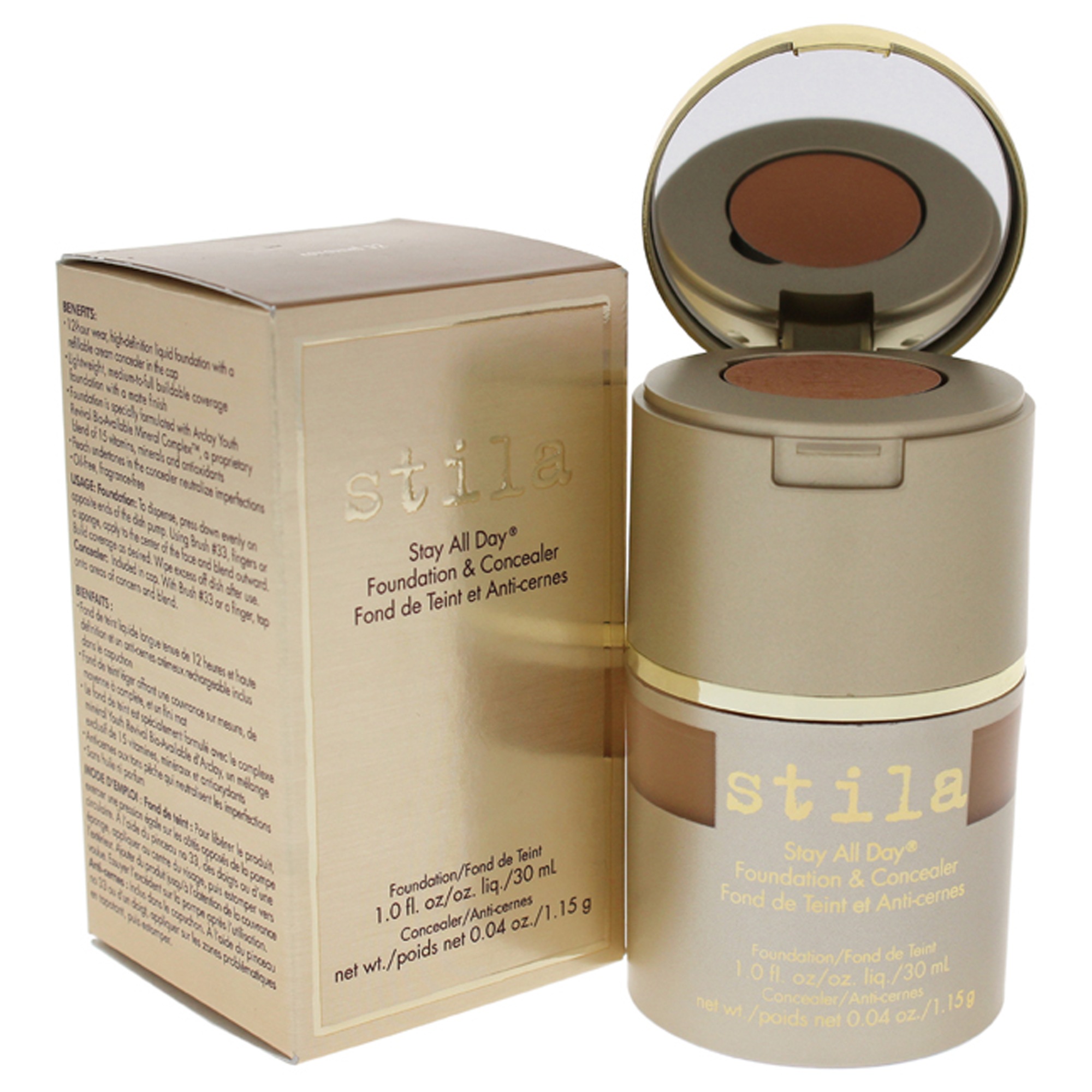 Buy Stay All Day Foundation and Concealer - 12 Caramel by Stila for ...
