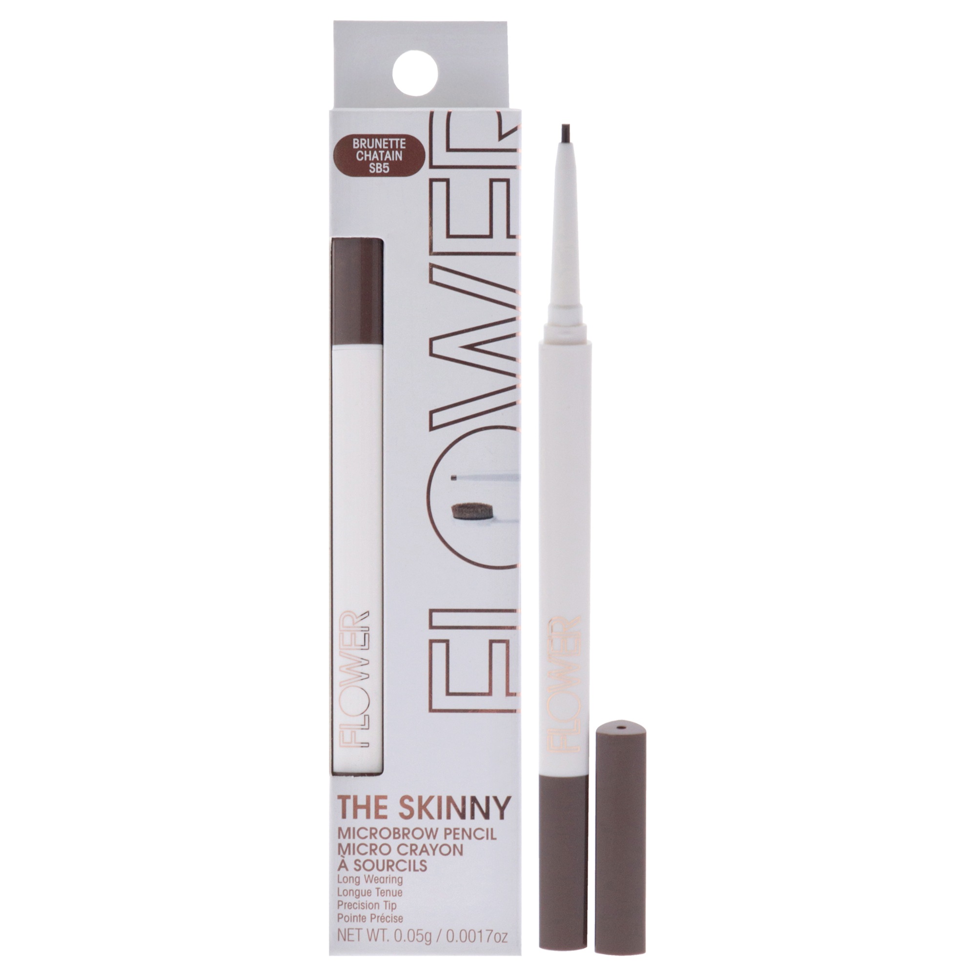 Buy The Skinny Microbrow Pencil - SB5 Brunette by Flower Beauty for ...