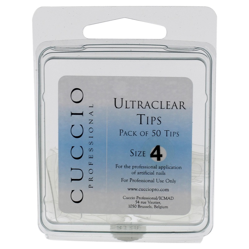 Buy Ultraclear Tips - 4 by Cuccio Pro for Women - 50 Pc Acrylic Nails ...