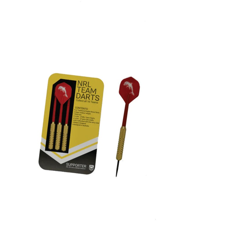 Buy Dolphins NRL Brass Darts 3 Darts Flights & Shafts - MyDeal