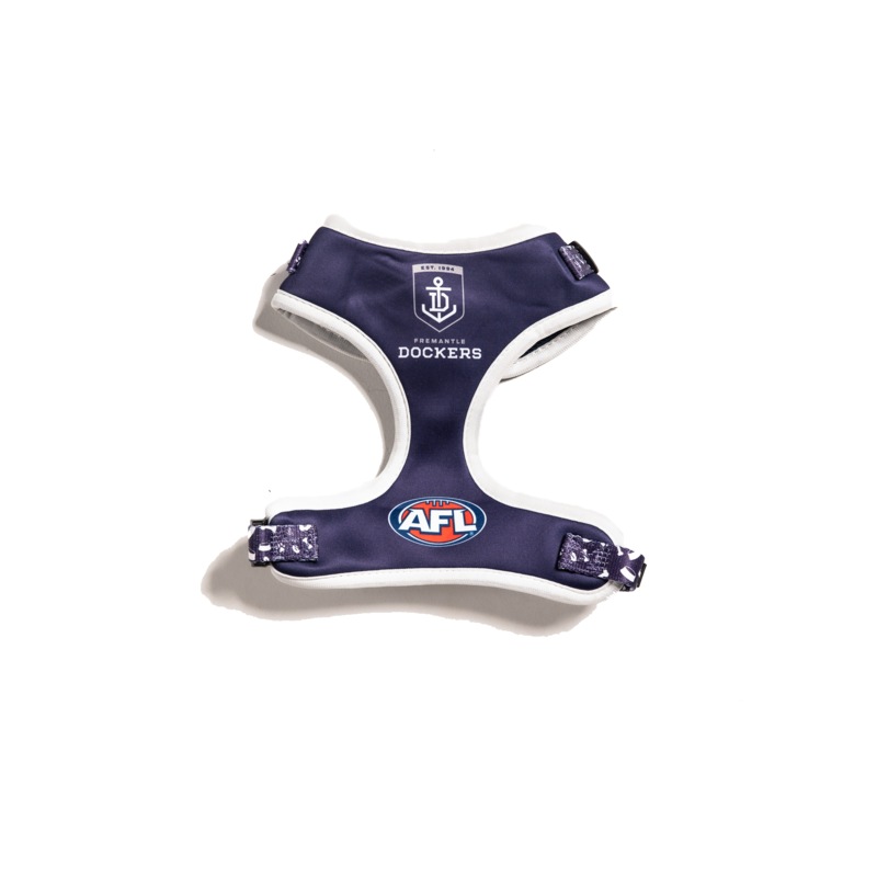 Buy Fremantle Dockers AFL Dog Harness XS-XL - MyDeal