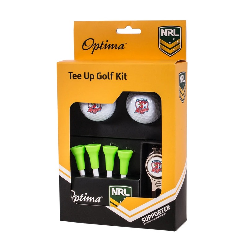Buy Sydney Roosters NRL Golf Tee Up Gift Pack - MyDeal