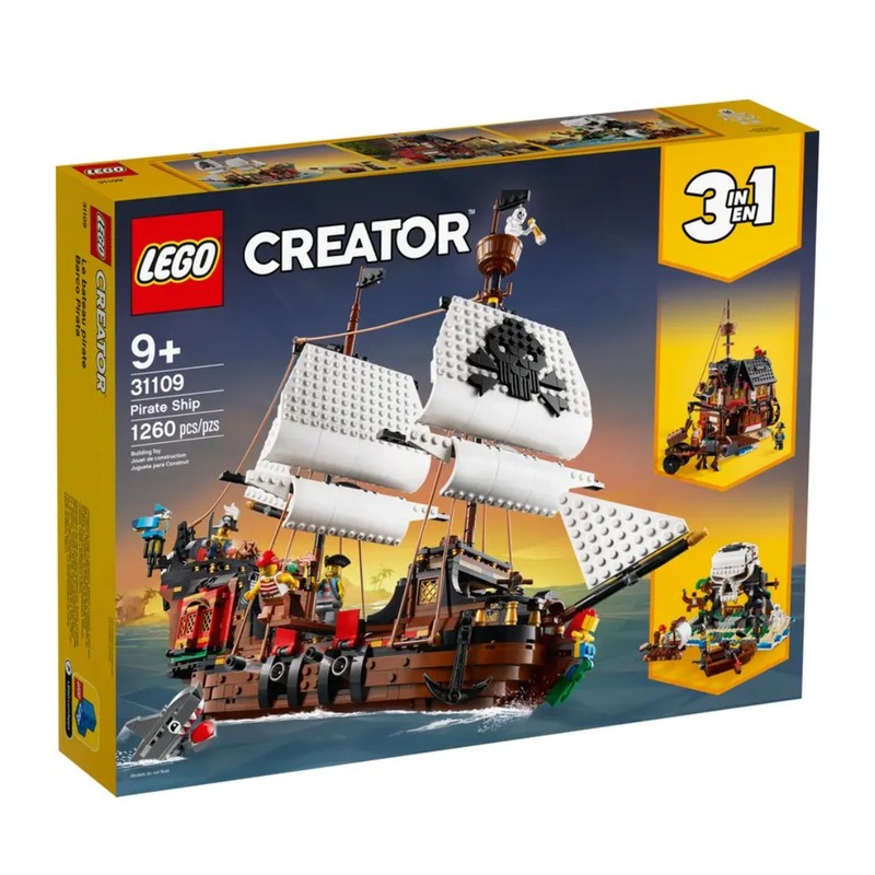 Buy LEGO Creator Pirate Ship Building Kit (31109) - MyDeal
