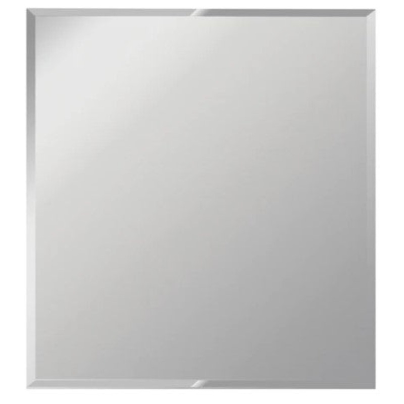 Buy Rectangular Silver Bevelled edge Mirror - MyDeal