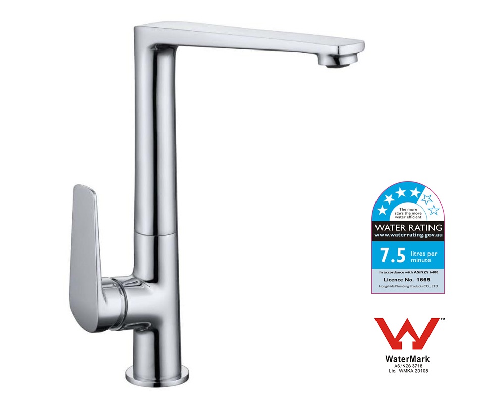 Buy Square Round Series - Kitchen/Laundry Mixer - Chrome / Matte Black ...