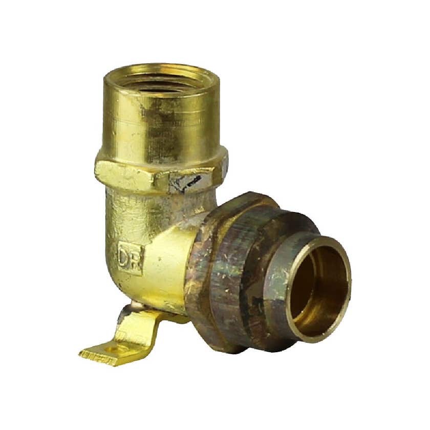 Buy Brasshards Flared Compression Wall Elbow Brass 15mm Female x 20mm ...