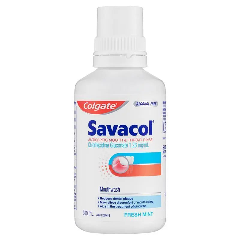Buy Colgate Savacol Rinse Freshmint 300mL - MyDeal Australia