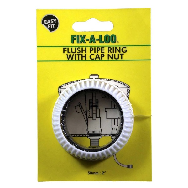 Buy Fix-A-Tap Flush Pipe Ring With Cap Nut 50mm 2" - MyDeal Australia