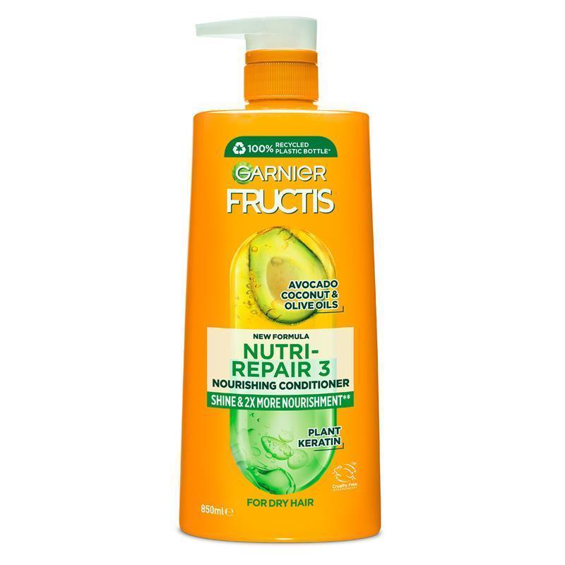 Buy Garnier Fructis Nutri Repair Dry Hair Conditioner 850ML - MyDeal ...