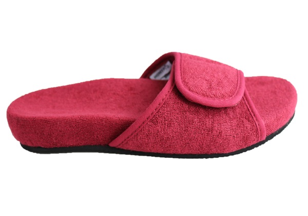 Buy Homyped Snug 2 Womens Supportive Comfortable Open Toe Slippers Wine ...