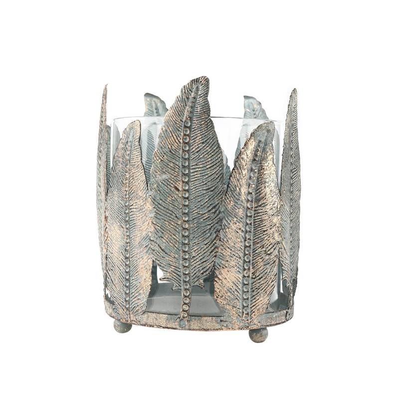 Buy ISHKA Feather Candle Holder - MyDeal
