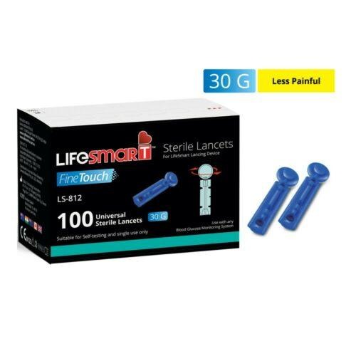 Buy Lifesmart FineTouch Universal Sterile Lancets (Box of 100) - MyDeal ...