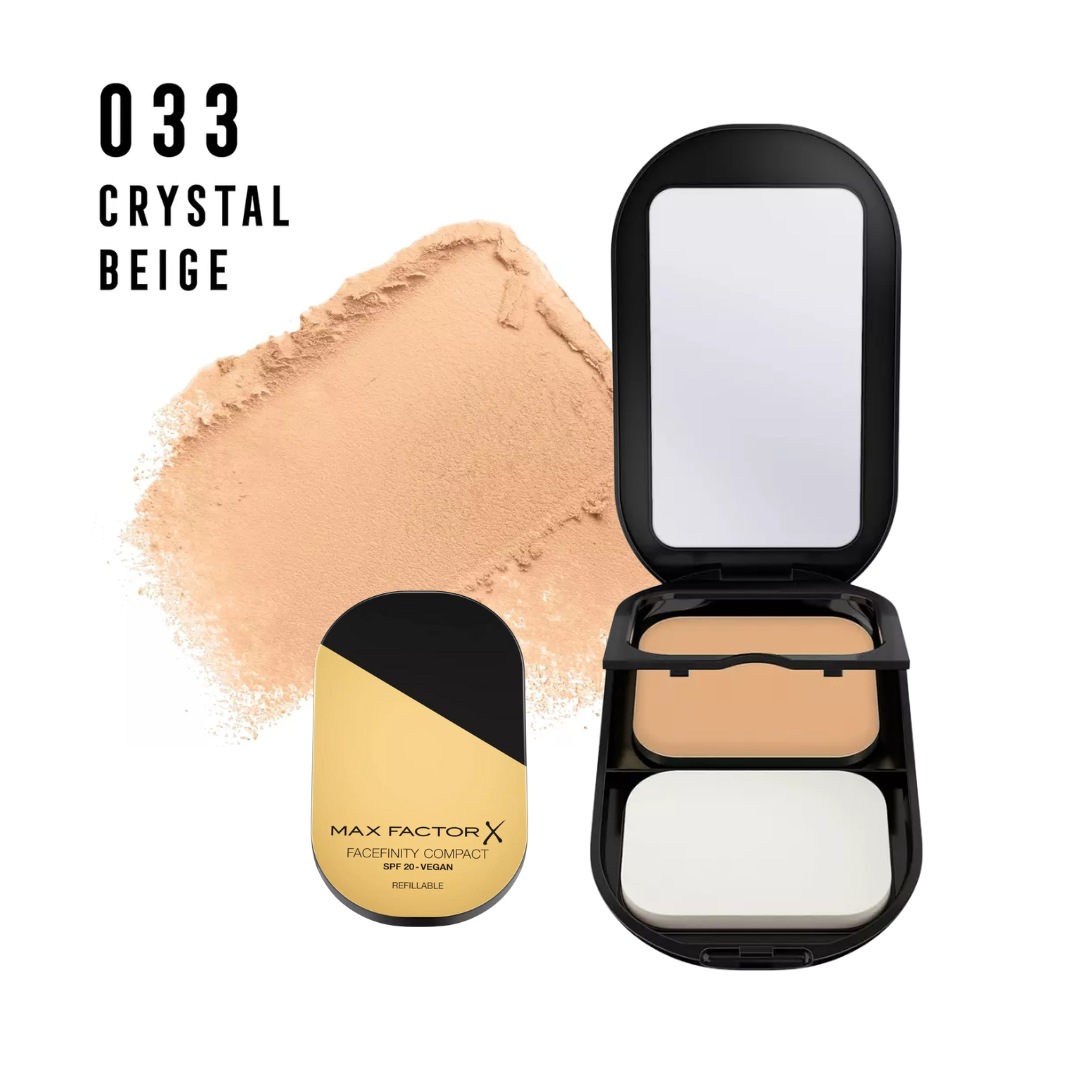 Buy Max Factor Facefinity Reusable Compact 033 Crystal Beige - MyDeal Australia