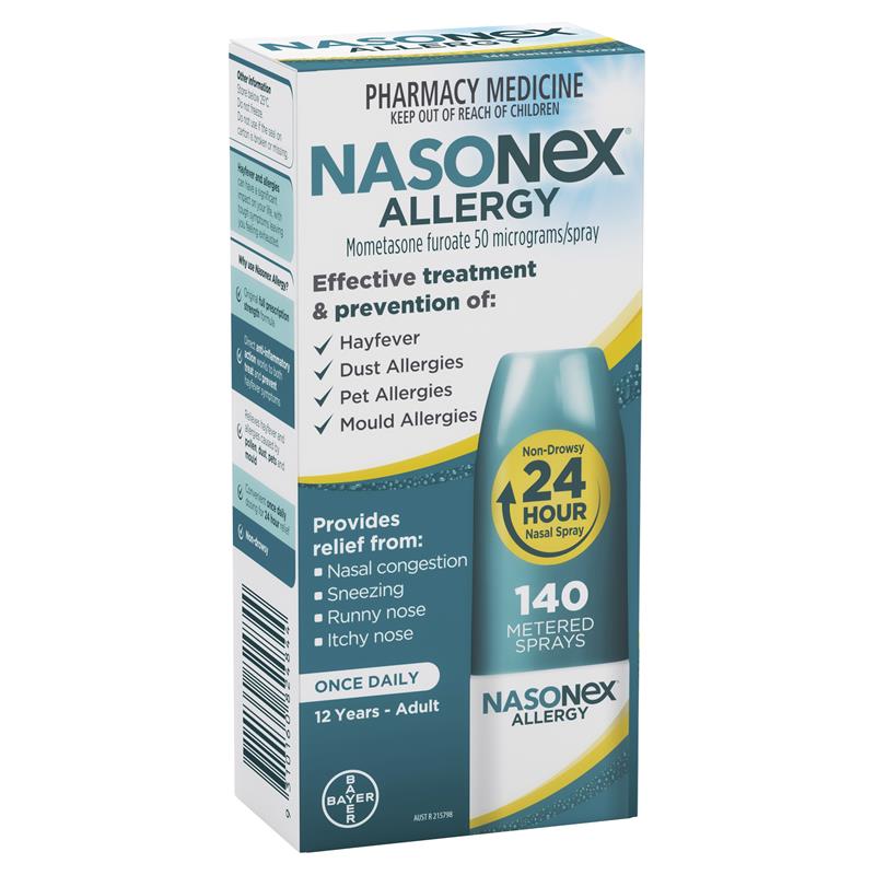 Buy Nasonex Allergy 50Mcg 140 Doses - MyDeal Australia