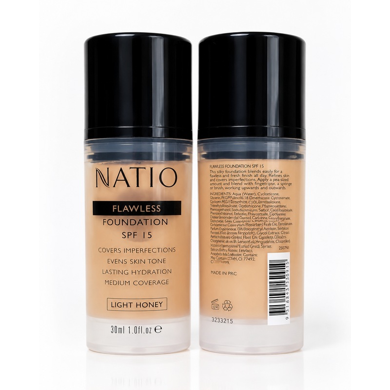 Buy Natio Flawless Foundation SPF Light Honey - MyDeal