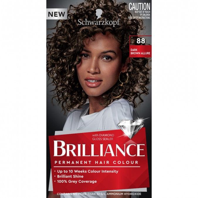 Buy Schwarzkopf Brilliance 88 Dark Brown Allure - MyDeal Australia