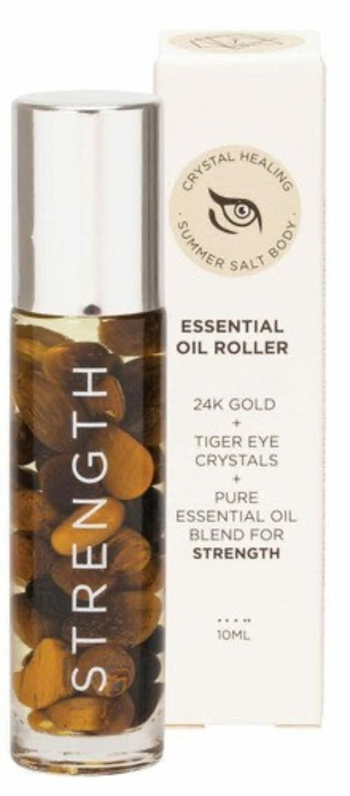 Buy Summer Salt Body Essential Oil Roller Strength Tiger Eye Crystals ...