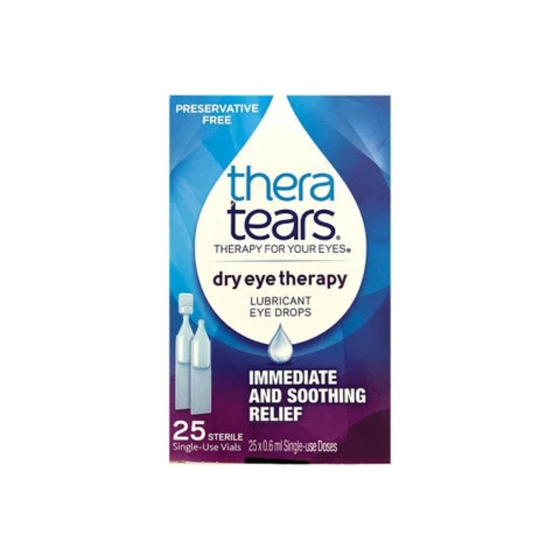 Buy Thera Tears Dry Eye Therapy Lubricant Eye Drops 25 x 0.6ml - MyDeal