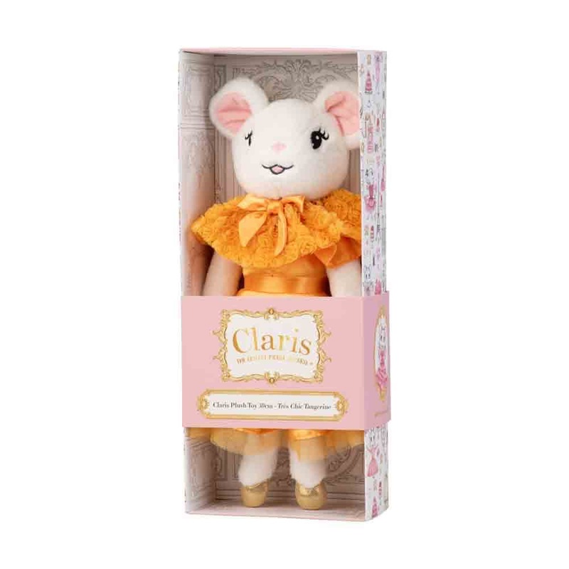 Buy Claris The Mouse - 'Tres Chic Tangerine', Soft Toy, Plush, Large ...