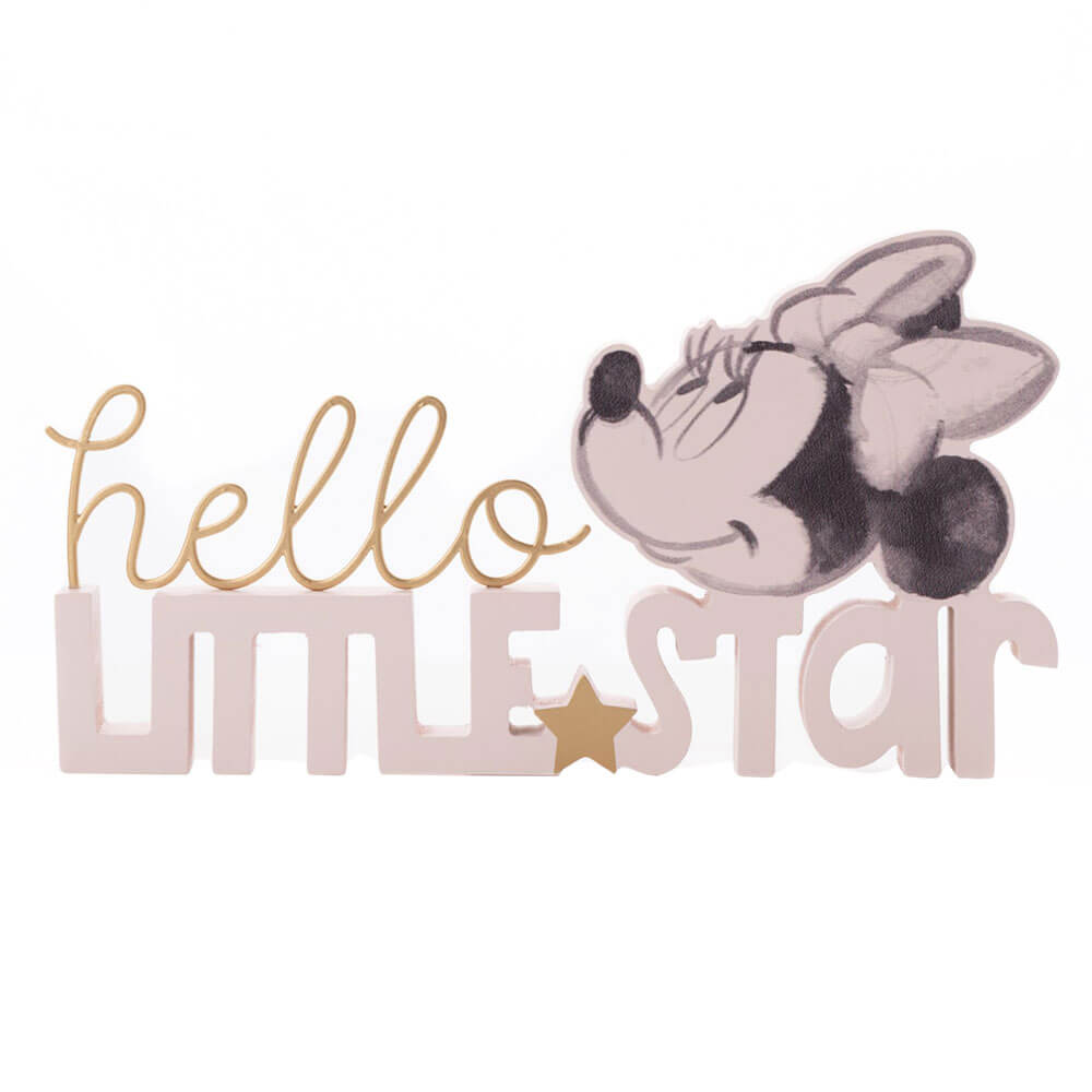 Buy Disney Gifts - Word Plaque: Minnie Mouse Hello Little Star - MDF ...