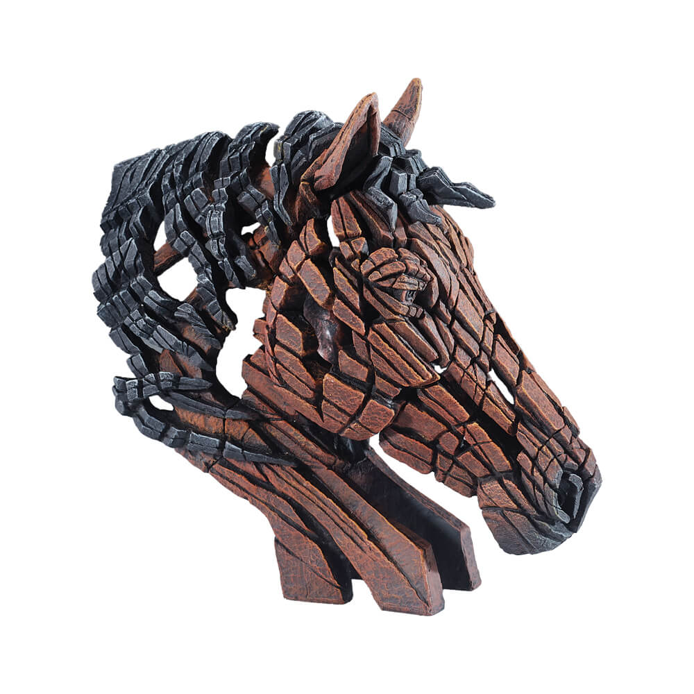 Buy Edge Sculpture - Miniature Horse Bust - Stone Resin - Garden & Home ...