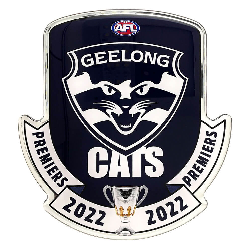 Buy Fan Emblems - AFL: Geelong 2022 Premiership Logo Decal - MyDeal ...