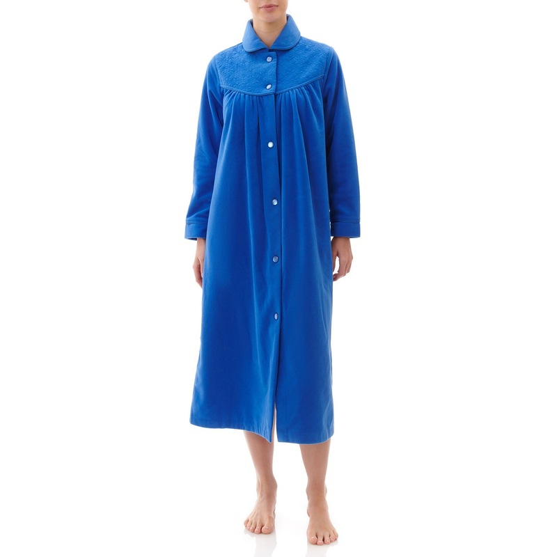 Buy Ladies Givoni Wisteria Mid Length Button Dressing Gown Bath Robe ...