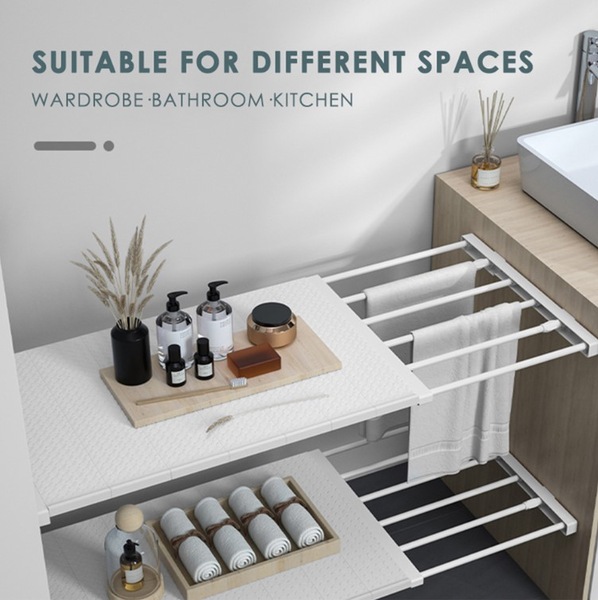 Buy Adjustable Storage Organizing Rack Clothes Storage Box Closet ...