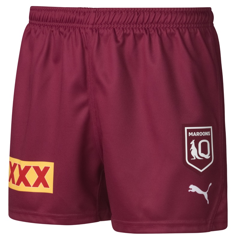 Buy 2025 QLD Maroons Home Shorts - Queensland - Maroon - Adult - Mens ...
