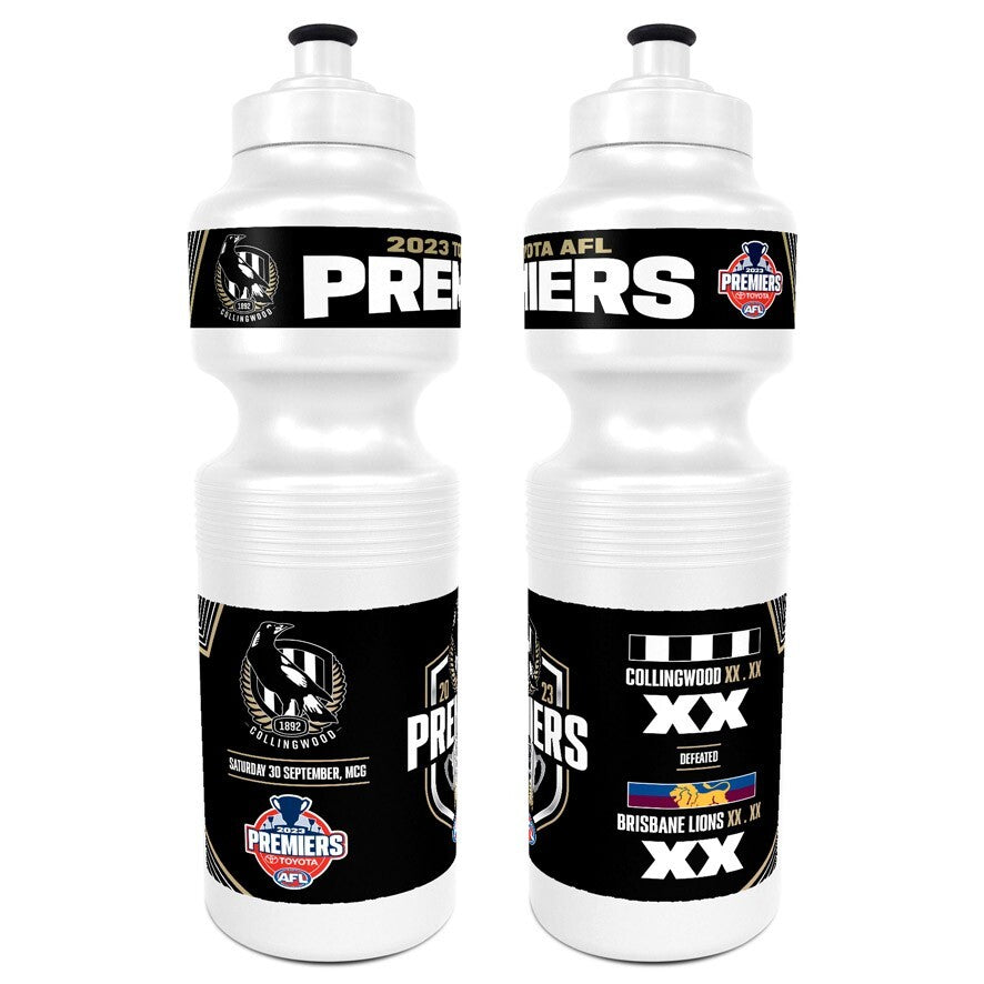 Buy AFL 2023 PREMIERS PHOTO WATER BOTTLE - COLLINGWOOD MAGPIES - MyDeal ...