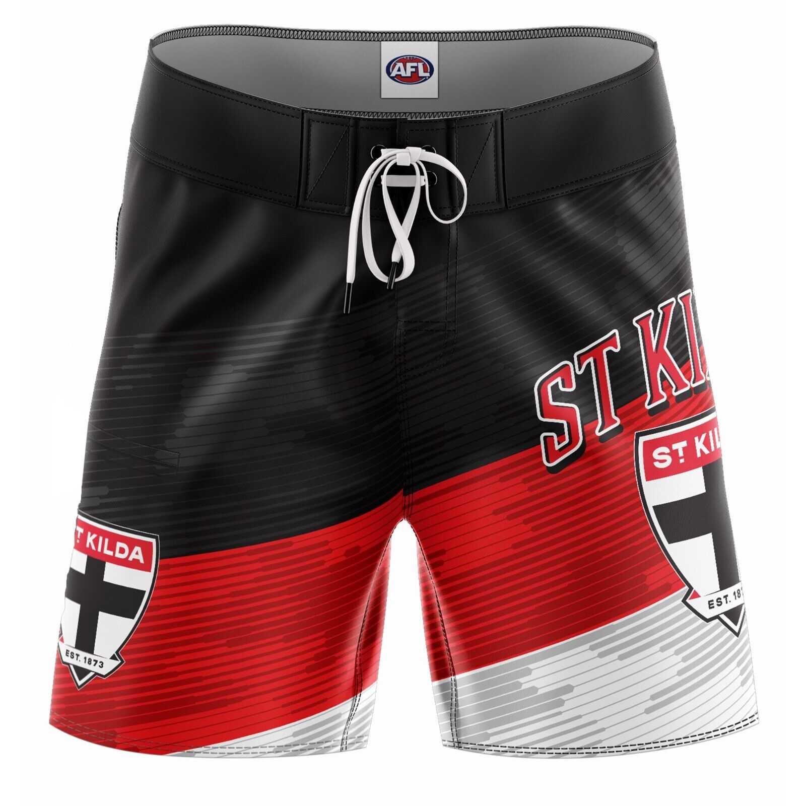Buy AFL Barrel Board Shorts - St Kilda Saints - Swim - Adult - MyDeal Australia