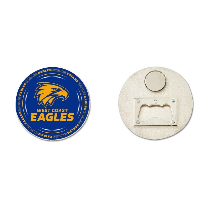Buy AFL Bottle Opener Magnet - West Coast Eagles - Aussie Rules - MyDeal