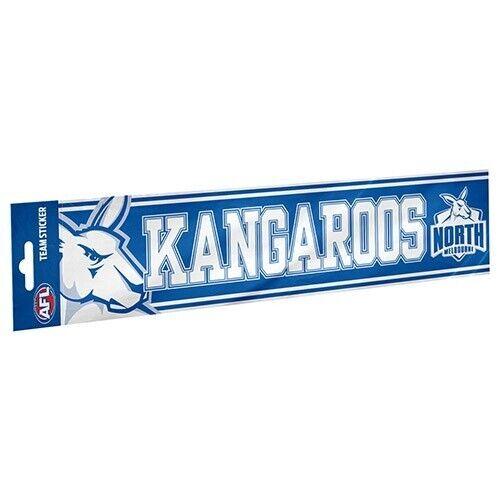 Buy AFL Bumper Sticker - North Melbourne Kangaroos - Car Decal - 300mm ...